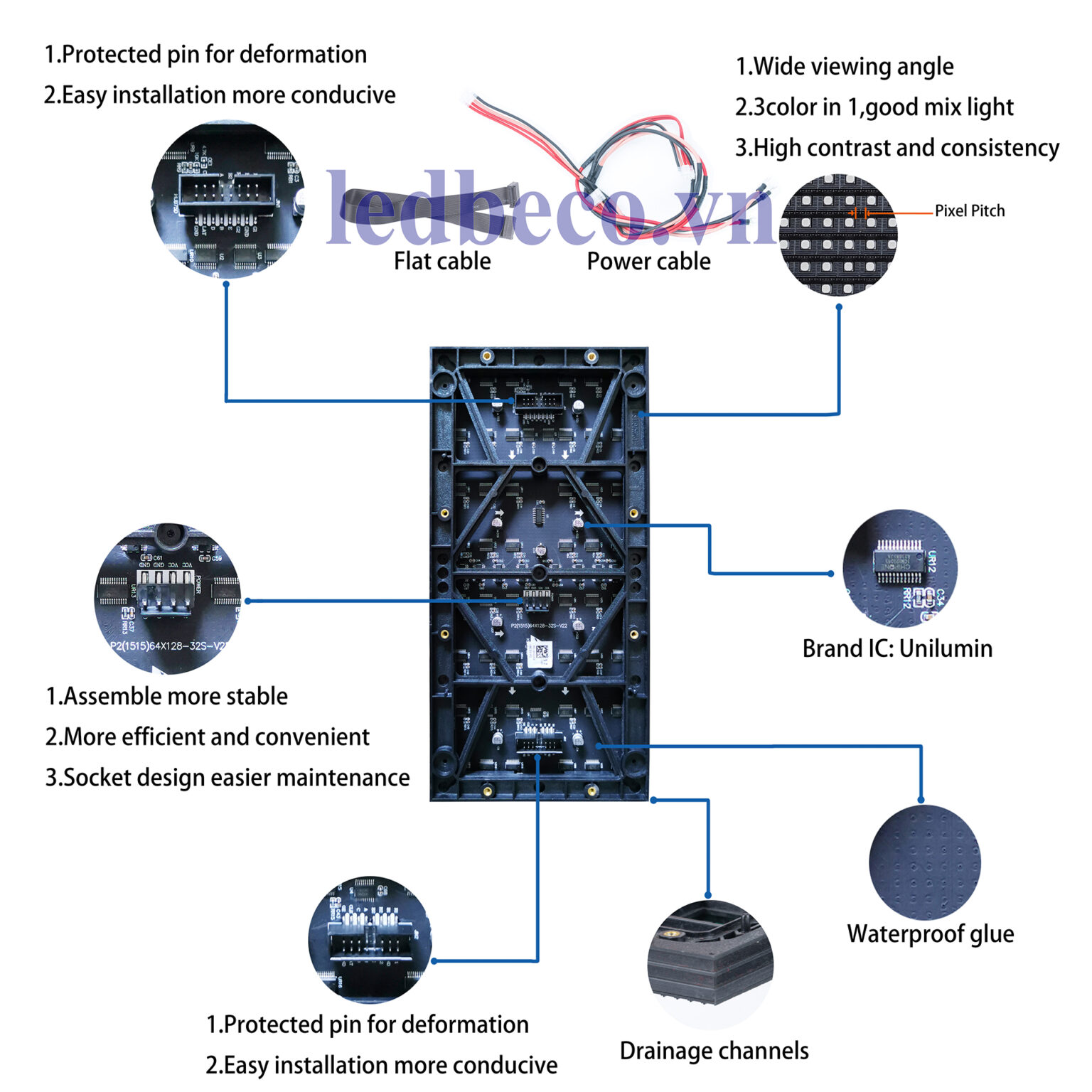 Module led P5 ngoài trời Unilumin - module led P5 Outdoor Unilumin ...